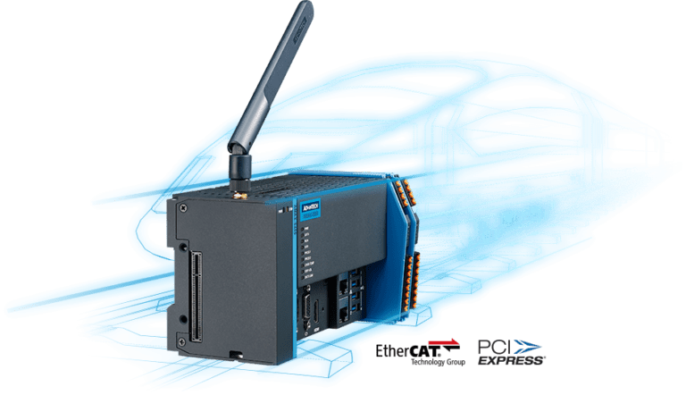 Kompakter AMAX-5000 EtherCAT Controller mit Slice I/O - AMC