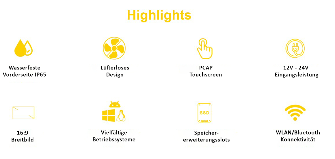UTC-100-Serie: schlanke und leichte All-in-One-Touch-Computer - AMC